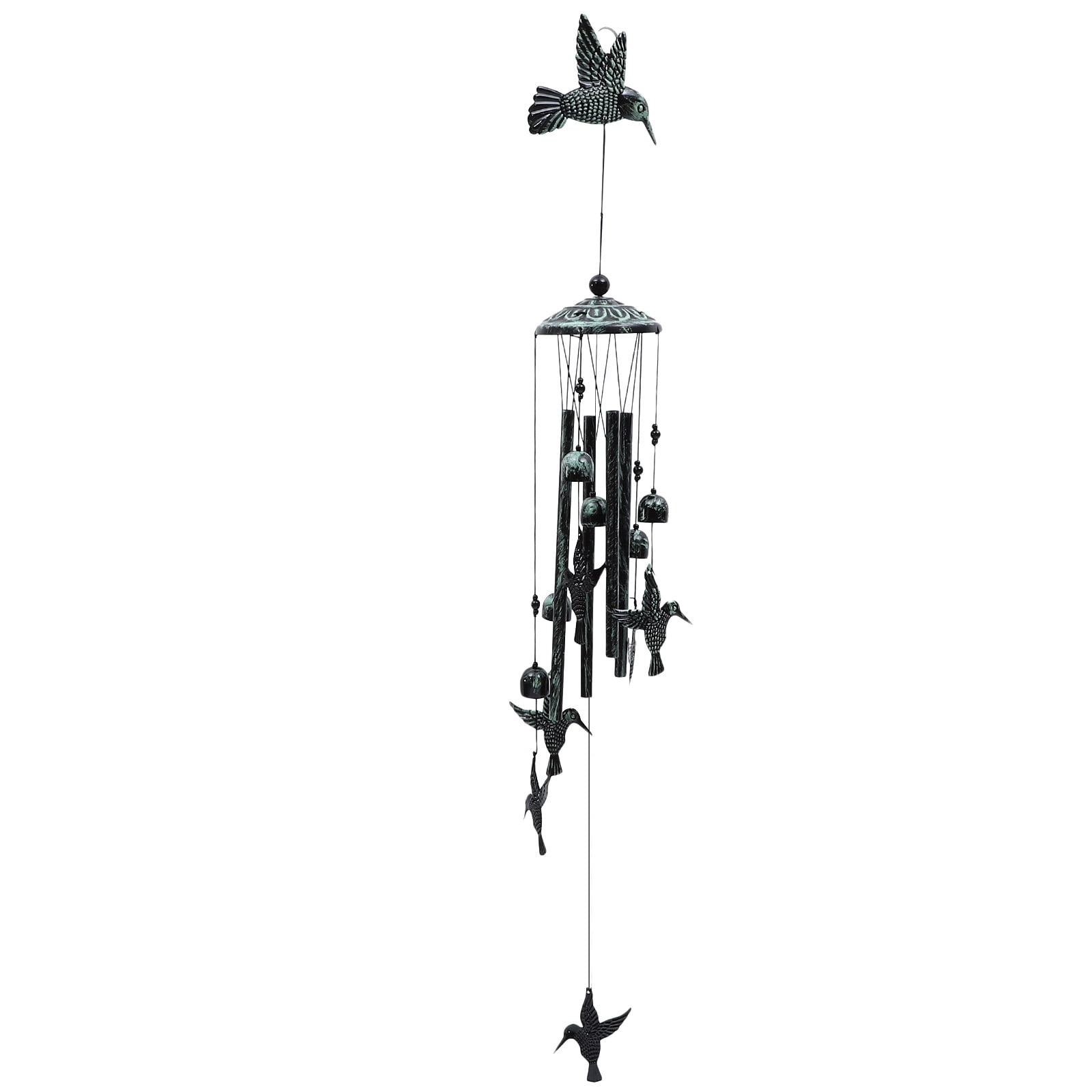 1pc Retro Hummingbird Wind Chime Yard Decorative Wind-bell Hanging ...