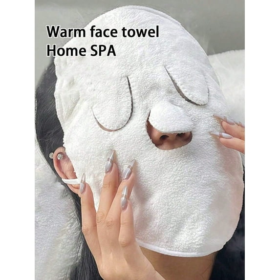 1pc Reusable Hot Compress Facial Mask, Hot And Cold Skin Care, Facial ...