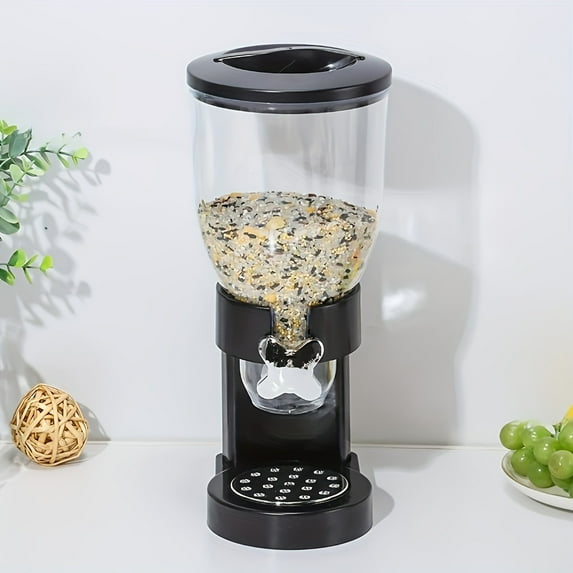1pc Rice Dispenser, Plastic Grain Storage Container with Flip Top Lid ...
