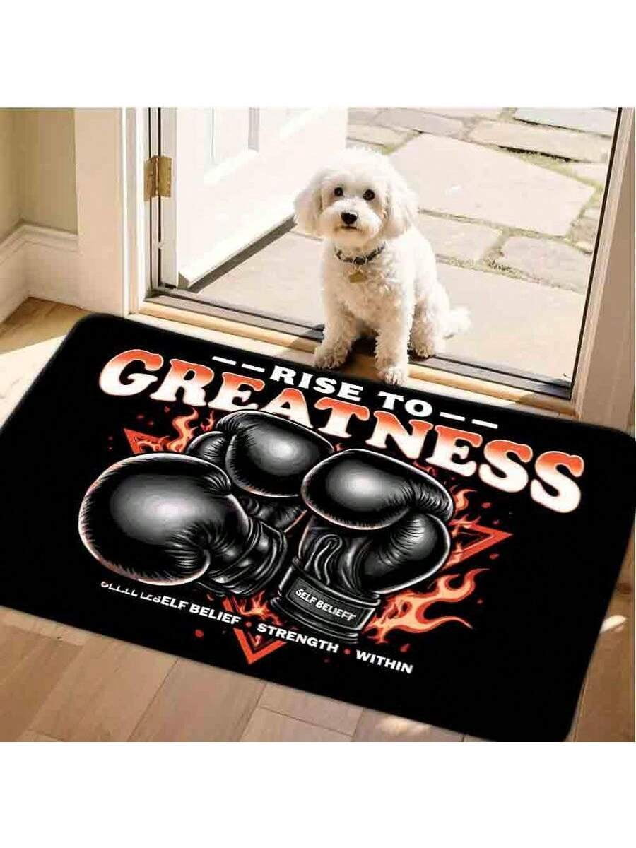 1pc "Rise To Greatness" Boxing Rectangular Floor Mat – Soft ...