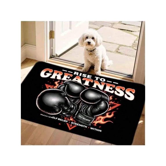 1pc "Rise To Greatness" Boxing Rectangular Floor Mat – Soft ...