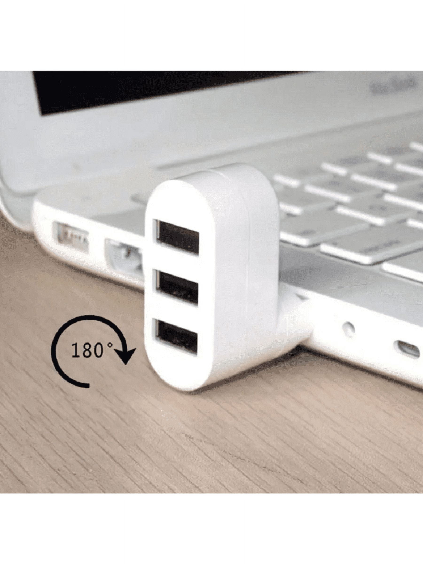 1pc Rotatable 2.0usb Splitter One Drag Three 3-Port Multi-Function 7 ...