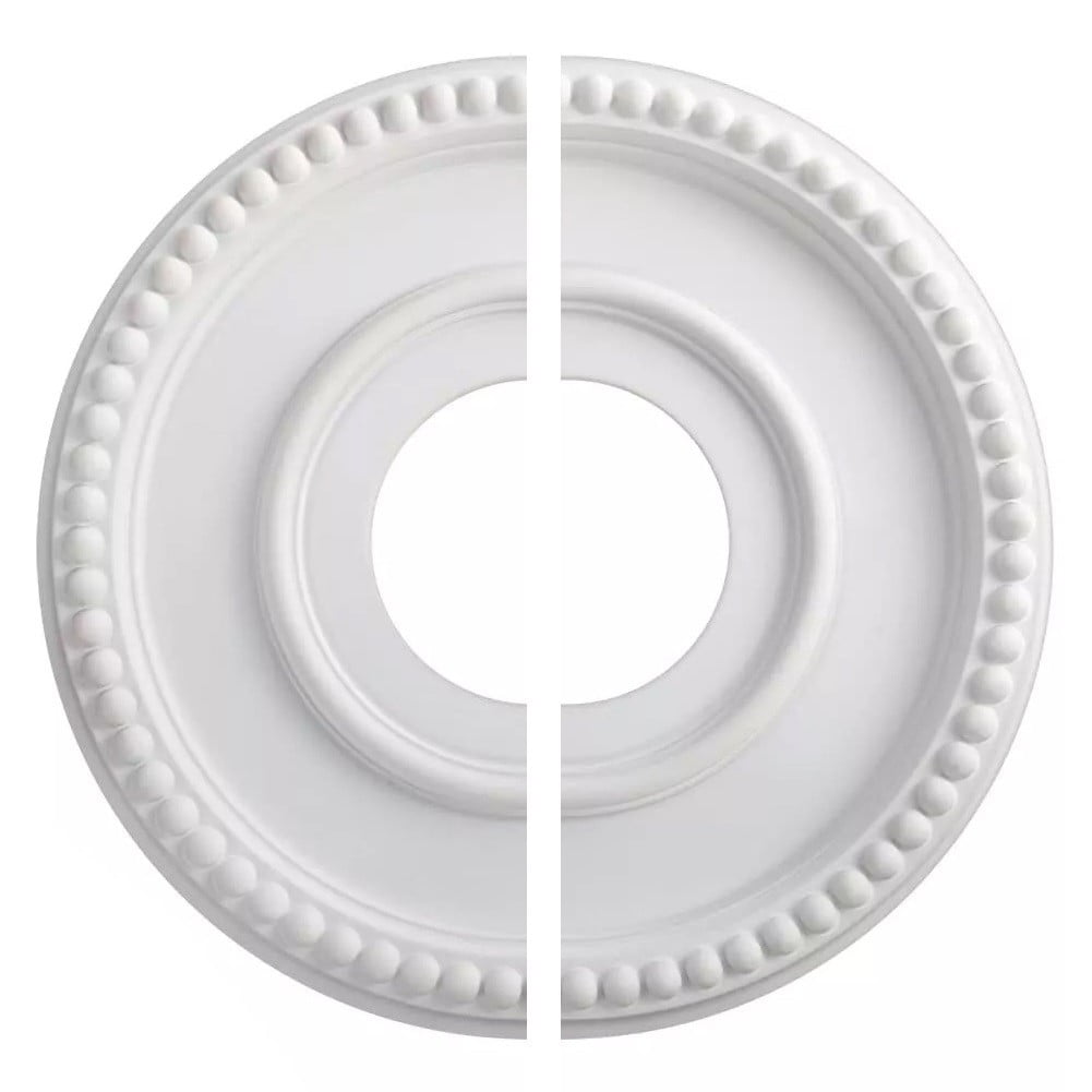 1pc Round Split Medallion PU Decorative Ceiling Fan Light Fixtures ...