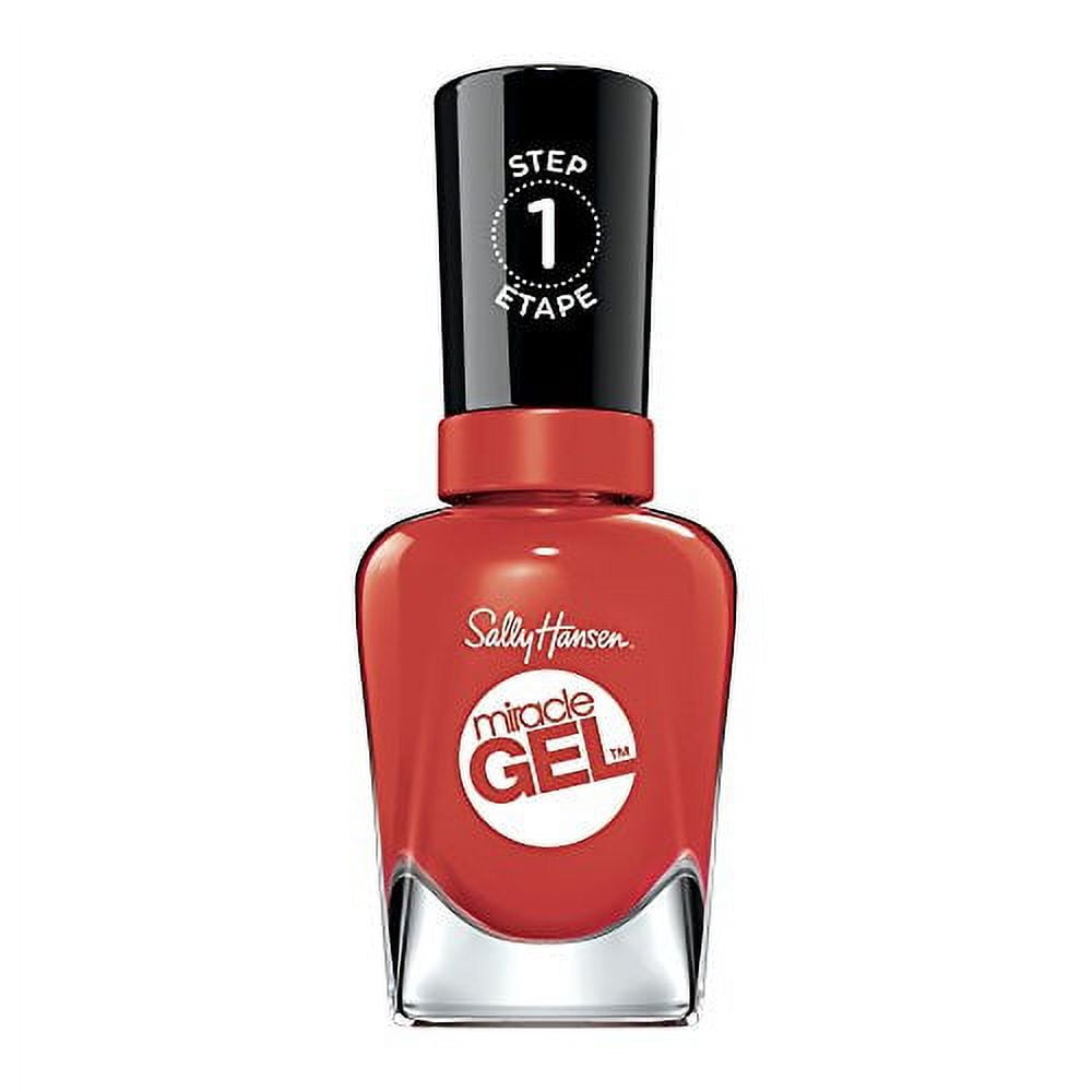 1pc Sally Hansen - Miracle Gel Nail Color Redgy 0.5 fl oz - Walmart.com