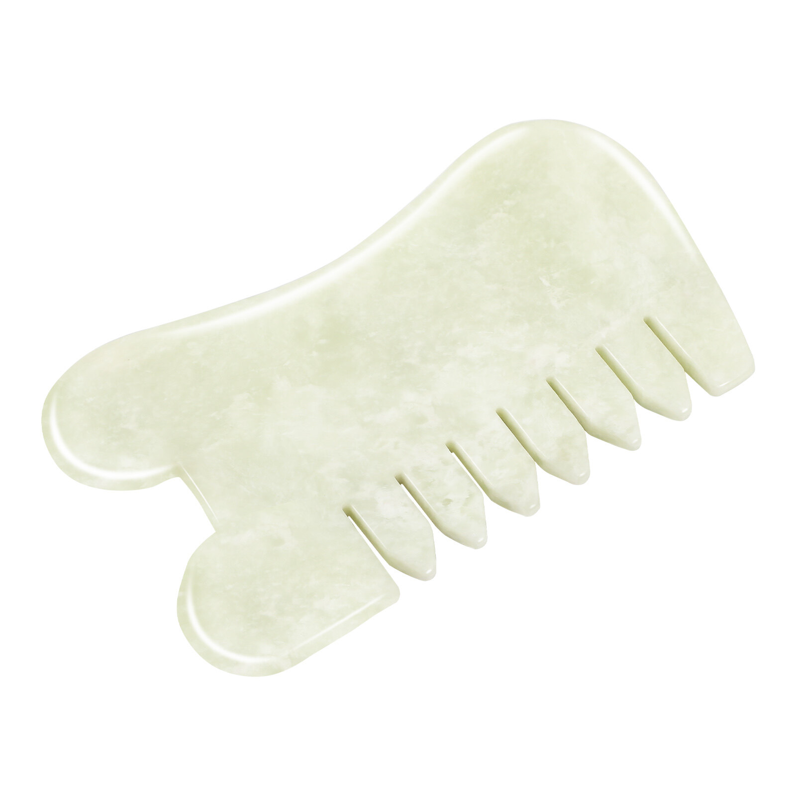 1pc Scalp Gua Sha Stone Jade Gua Sha Comb Scraping Massage Stone Skin ...