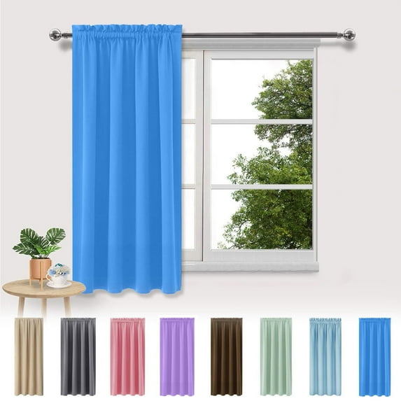 1pc Scandinavian Solid Color Blackout Curtains - Heat Insulating Energy ...