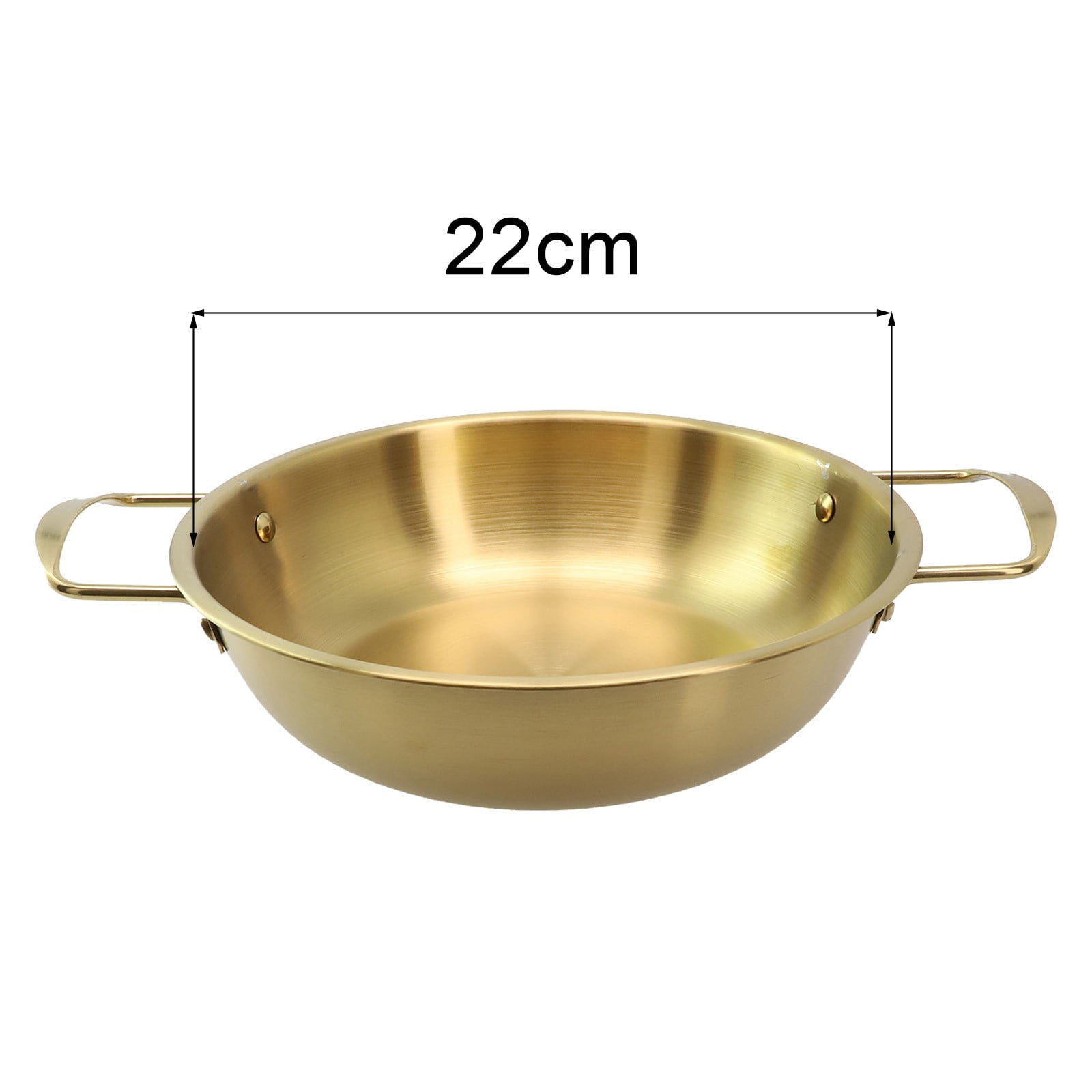 1pc Seafood Pot Stainless Steel Pan Double Ear Thickened Hot Korean ...