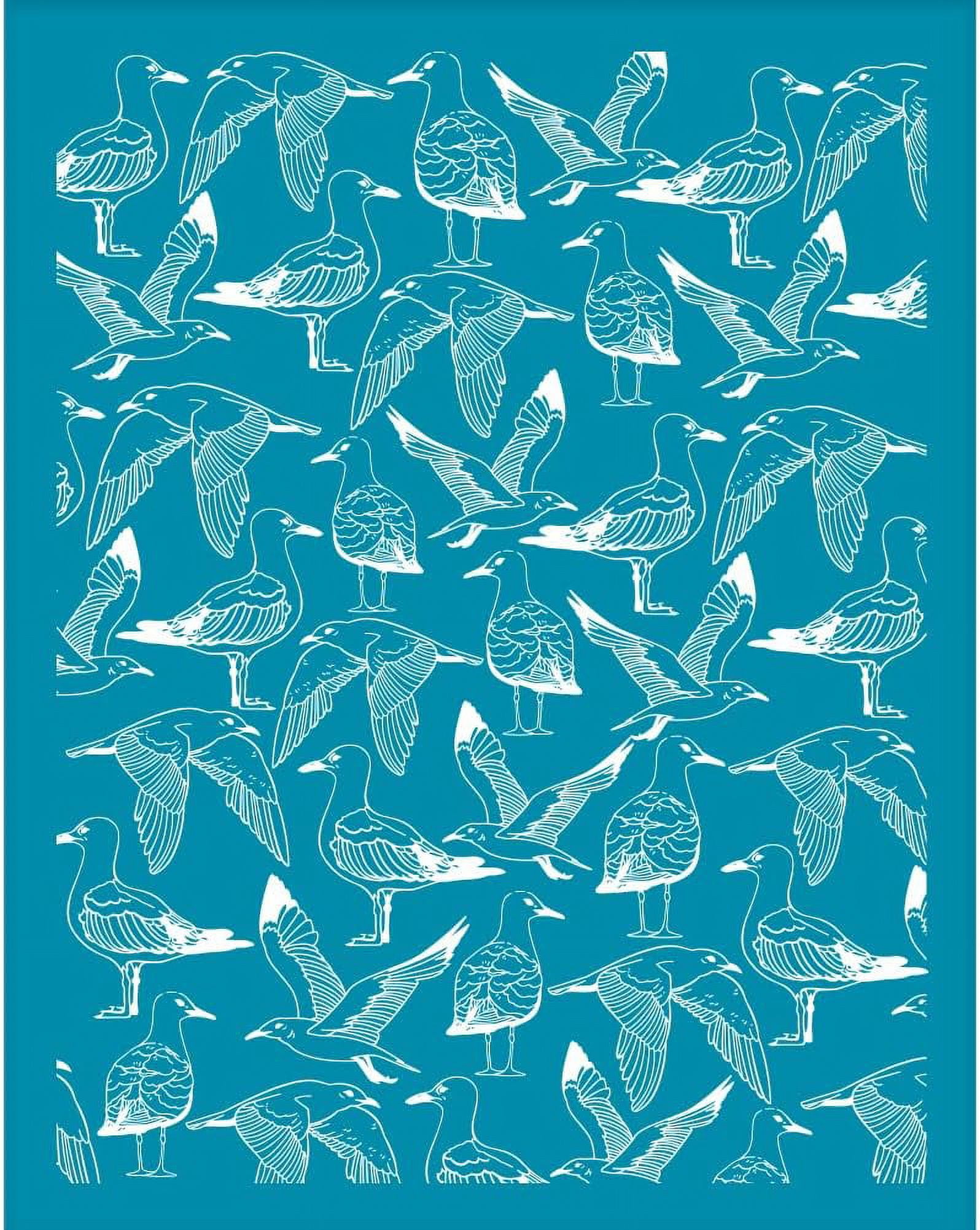 1pc Seagull Clay Stencil Line Sea Mew Silk Screen for Polymer Clay Silk ...