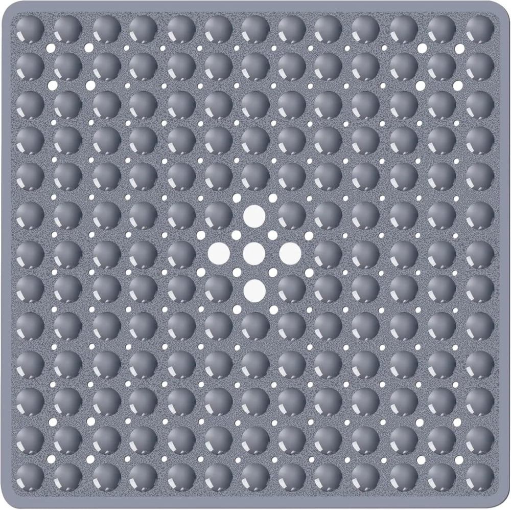 1pc Shower Mat Non Slip 21 x 21 Inches, Square Shower Mat with Suction ...