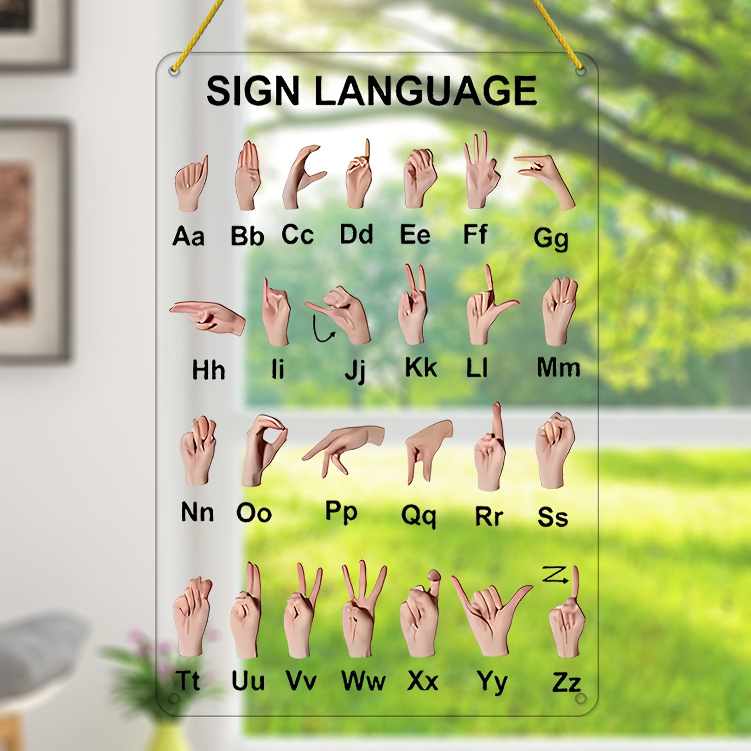 1pc, Sign Language, American Sign Language, Alphabet Posters ...