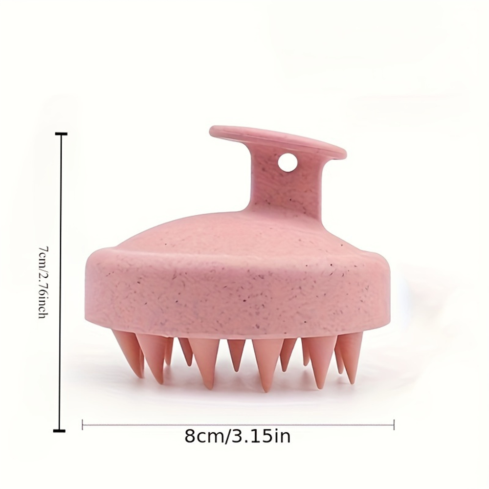 1pc Silicone Shampoo Brush Body Massage Brush Bath Shower Brush Salon ...