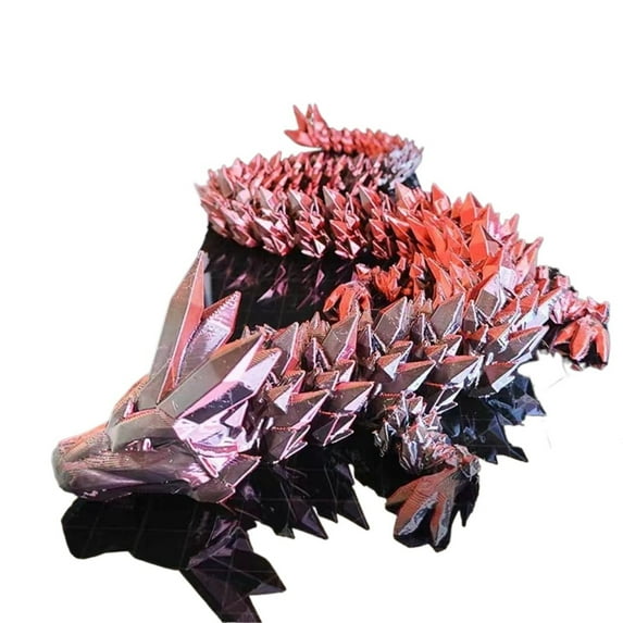 1pc Silk Red And Black Size: 45cm 3D Printed Dragon Egg Crystal Dragon ...