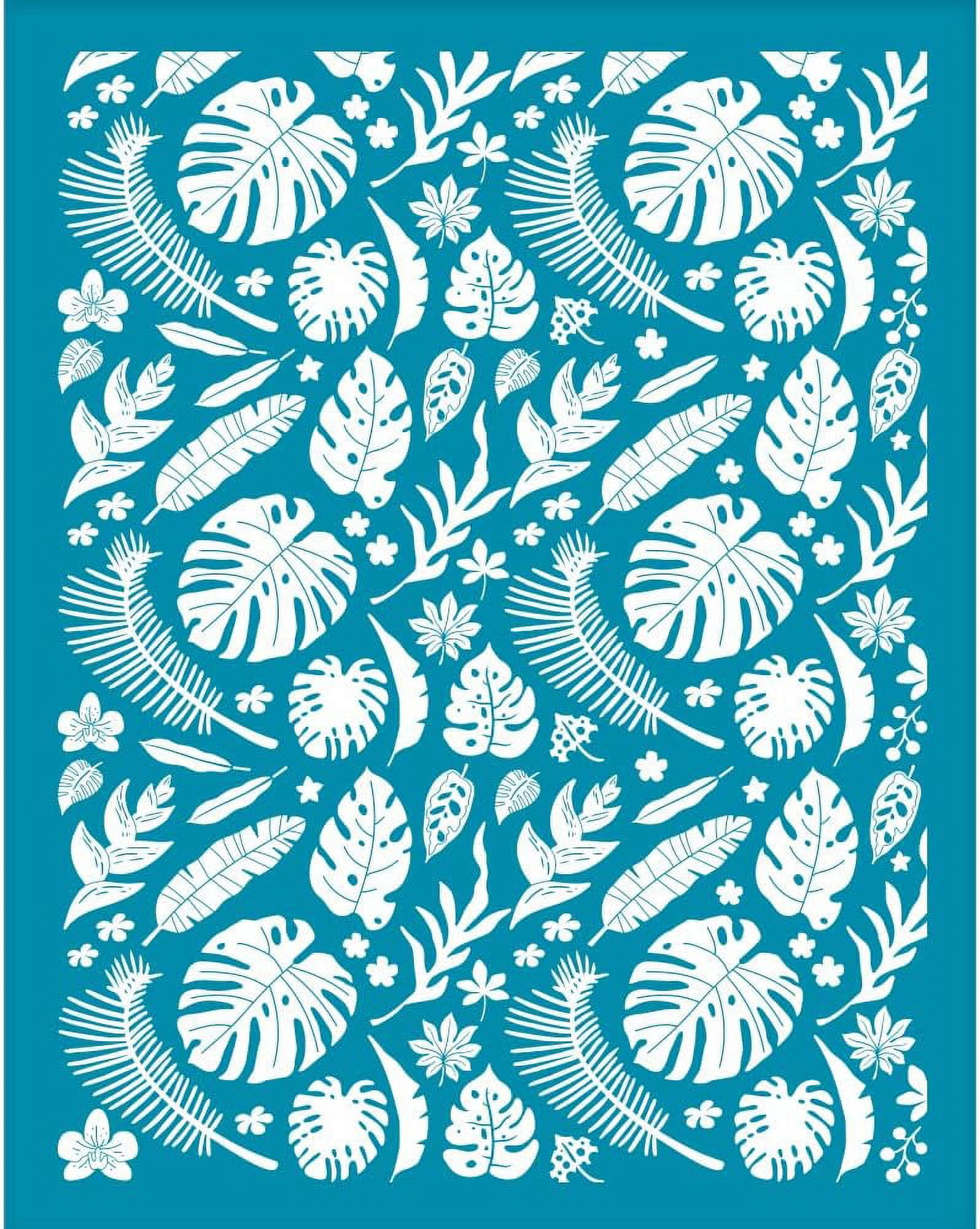 1pc Silk Screen Stencil for Polymer Clay Tropical Leaf Silk Screen ...
