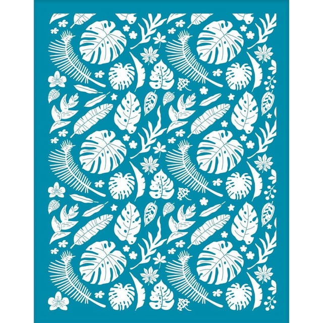 1pc Silk Screen Stencil for Polymer Clay Tropical Leaf Silk Screen ...