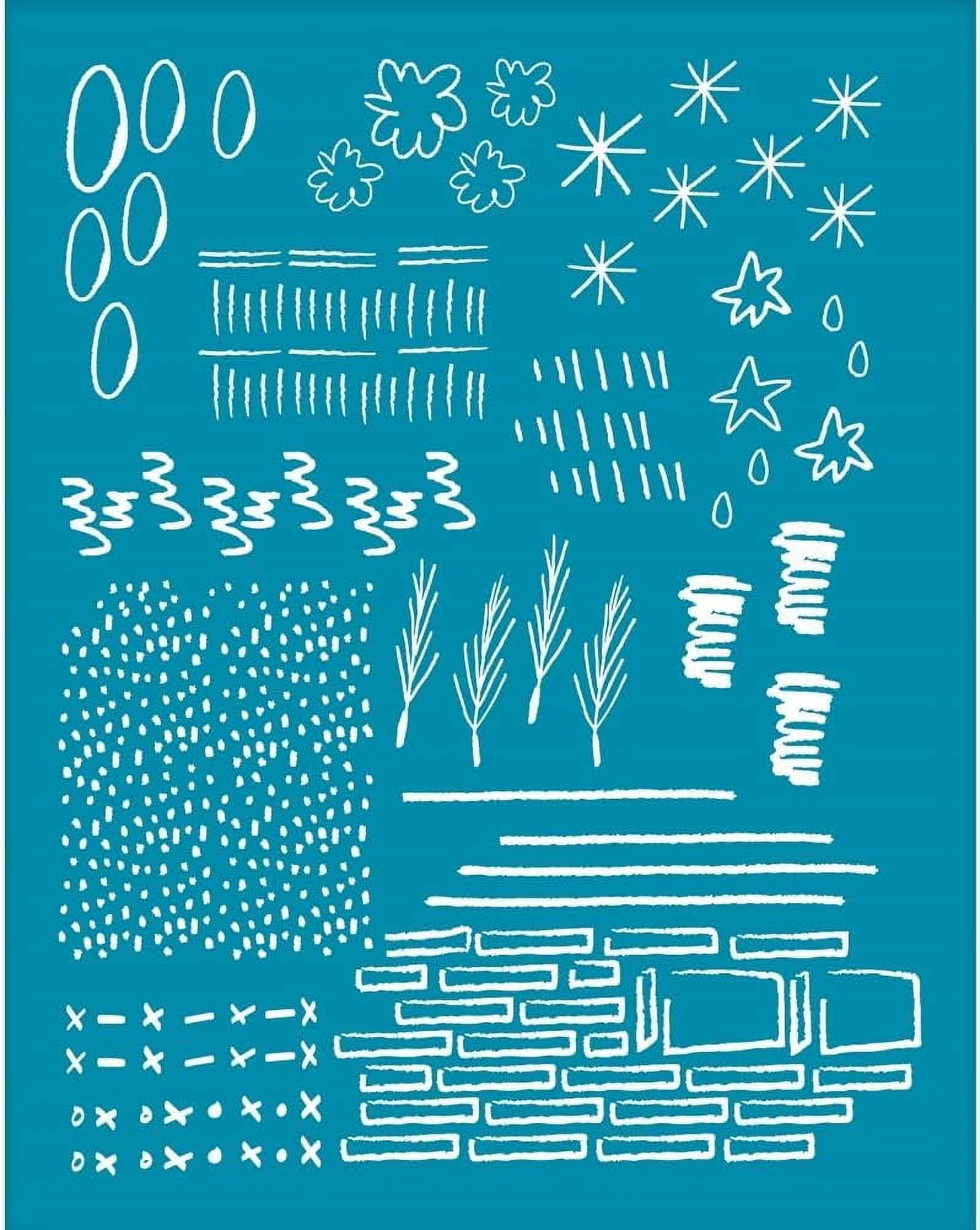 1pc Simple Line Clay Stencils Stone Silk Screen for Polymer Clay ...