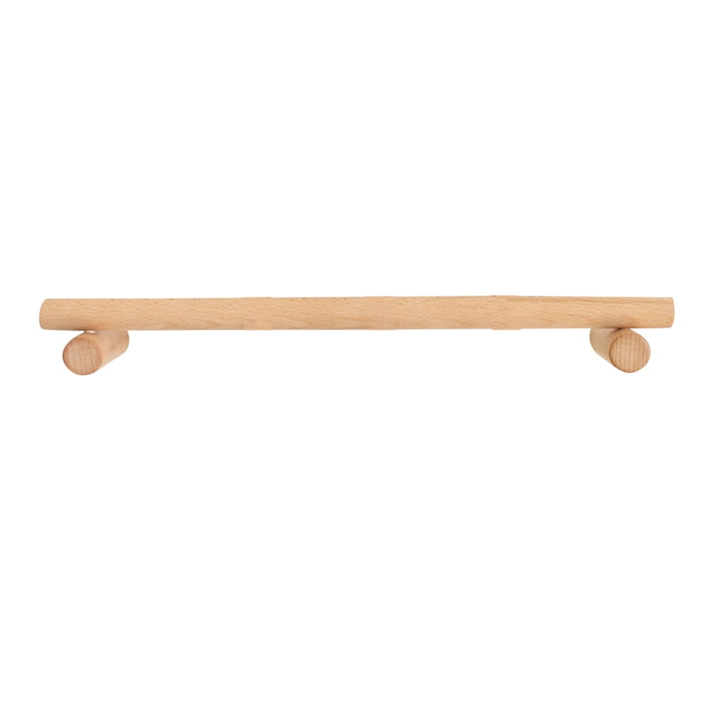 1pc Simple Towel Rack Wooden Single Towel Bar No Punch Storage Rack ...