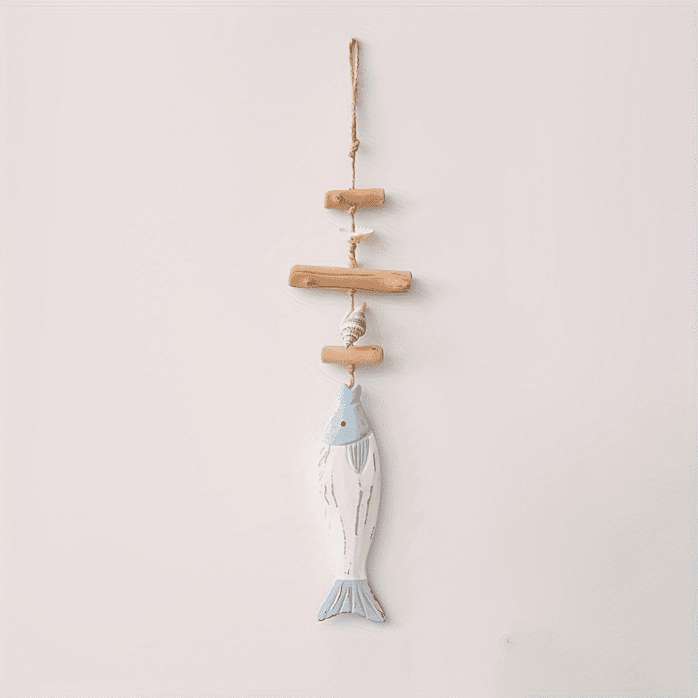 1pc Small Fish Shell Decorative Pendant Ocean Hanging Ornament Solid ...