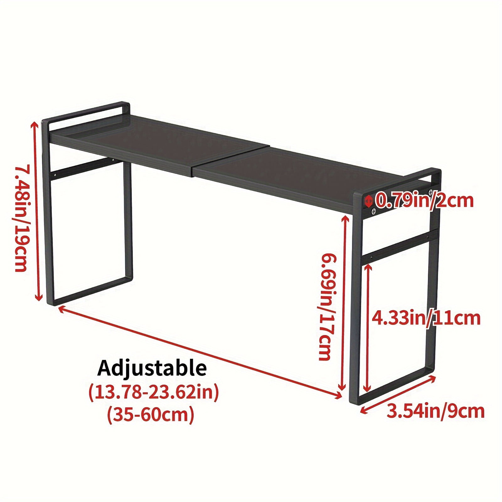 1pc Small Narrow Tall Shelf For Kitchen Windowsill Organizer Stackable ...