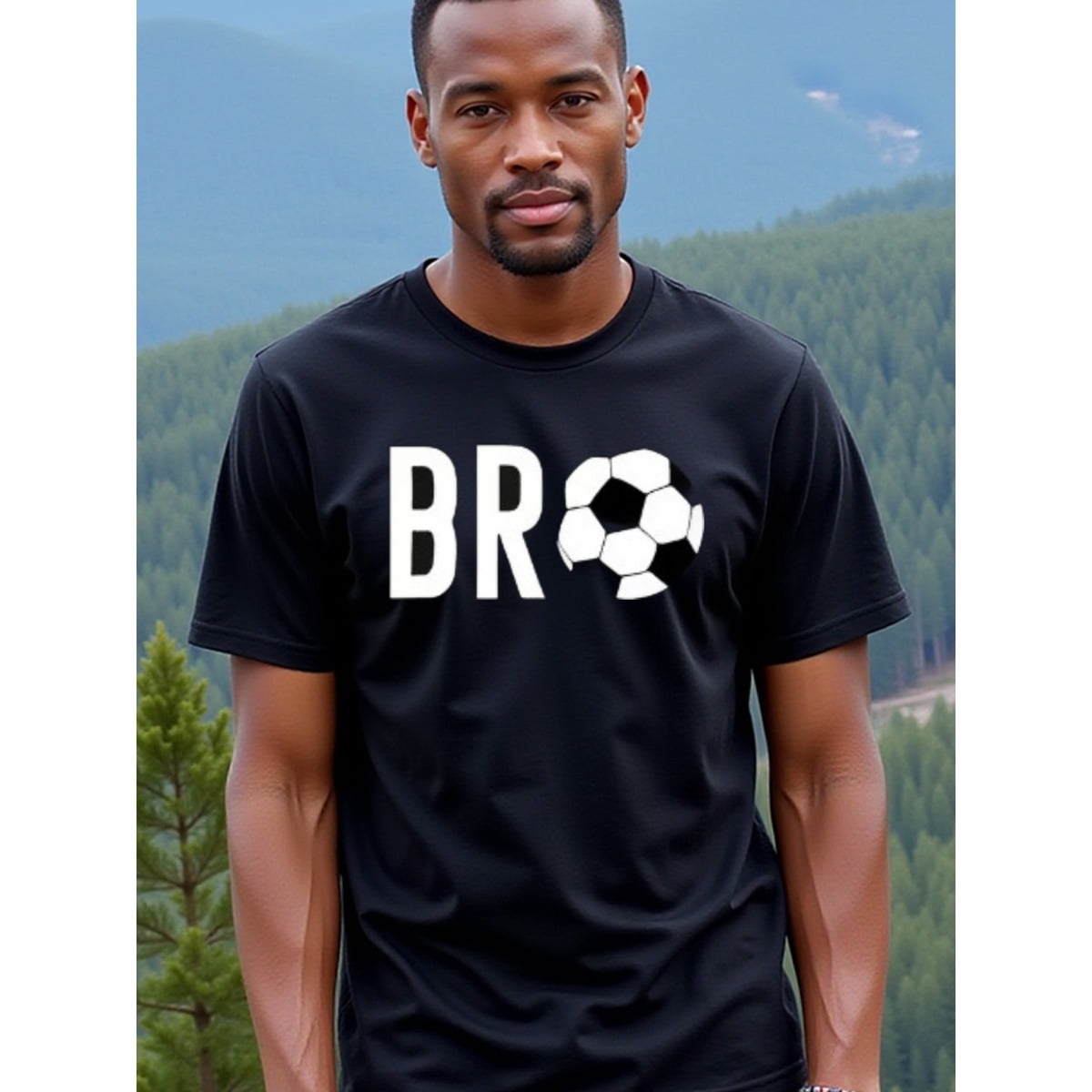 1pc Soccer Ball Tee, 100% Fabric, Crew Neck, Short Sleeve, Regular Fit ...
