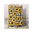 1pc Soft Sunflower Flannel Blanket, Ultra Soft Cozy Warm, All-Season ...