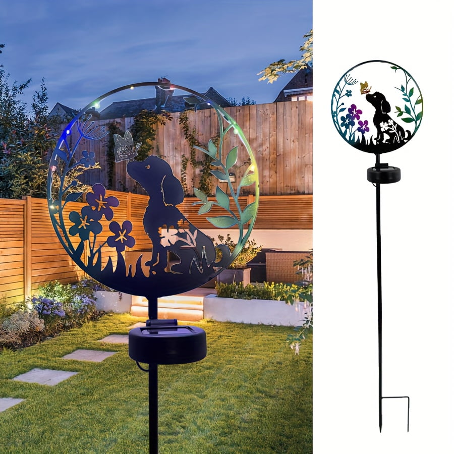 1pc Solar Moon Fairy Garden Lamp - Outdoor, Solar Powered LED Pathway ...