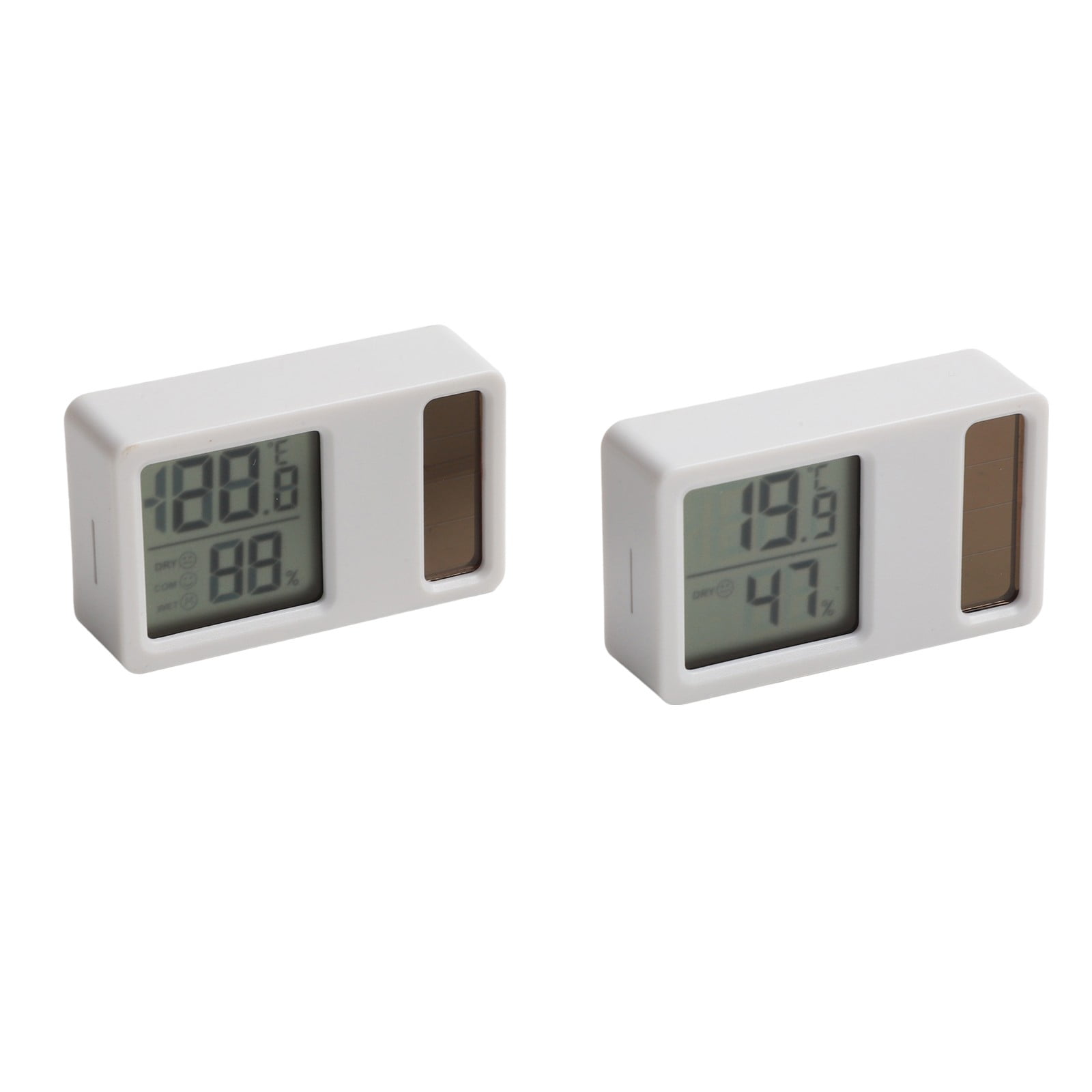 1pc Solar Thermometer Hygrometer Portable Temperature Detection ...