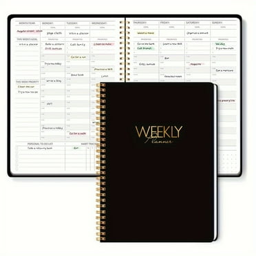 Daily Planner,Undated Productivity Planner,Spiral Hourly Scheduler with ...