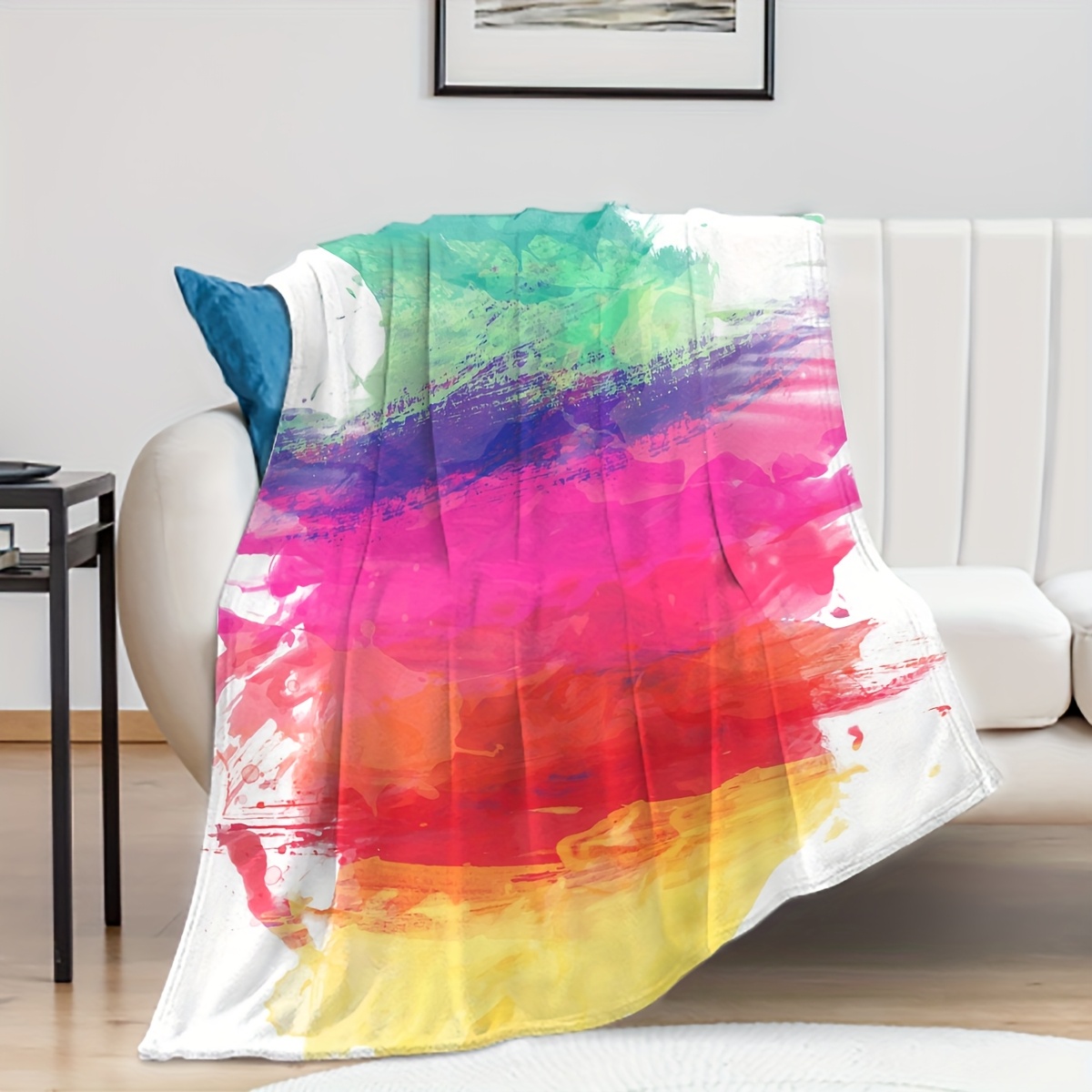 1pc Spring Summer Decor Pride Day Rainbow Color Ink Tie Dye Pattern ...