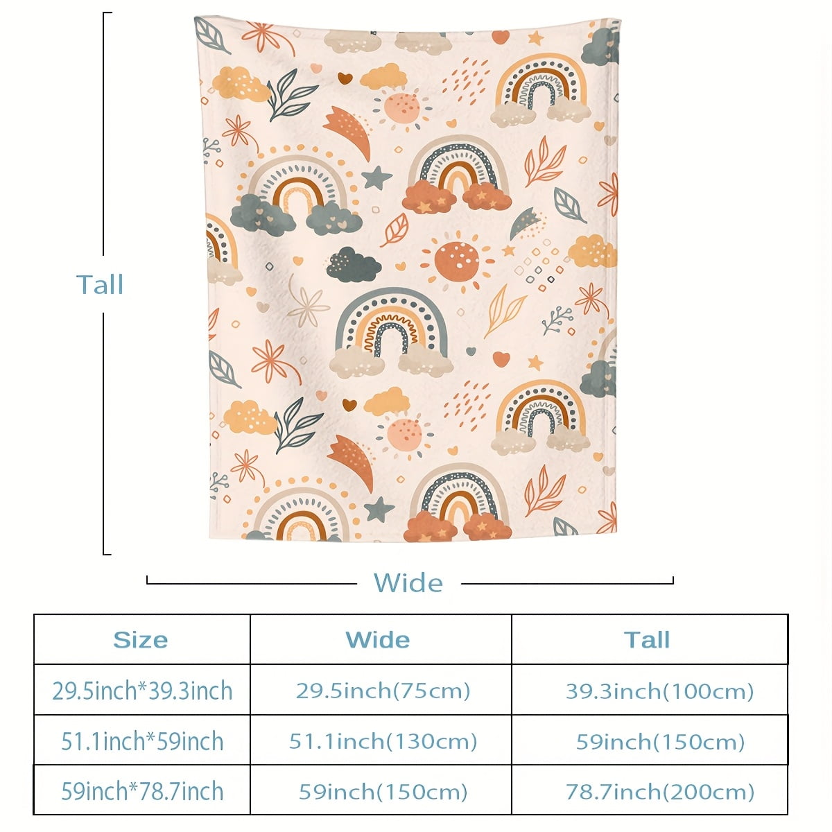 1pc Spring Summer Decor Pride Day Rainbow Pattern Print Flannel Fleece ...