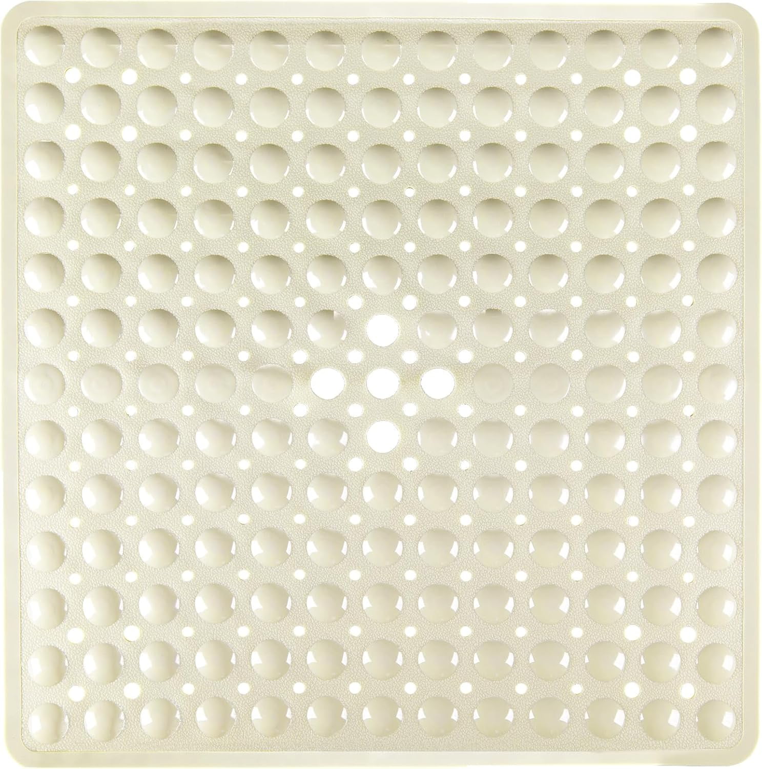 1pc Square PVC Bath Mat, 21x21in, Non-slip Shower Mat with Draining ...