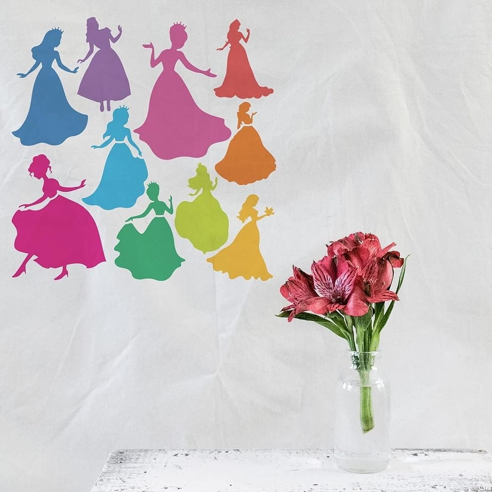 1pc Square Queen Reusable StencilsPrincess Stencils Template 11.8x11.8 ...