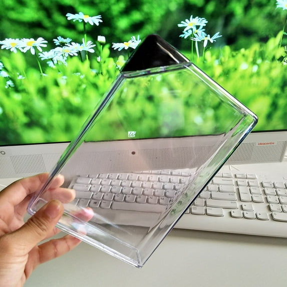 1pc Square Transparent Plastic Cup with Notebook-Style Design, Unique ...