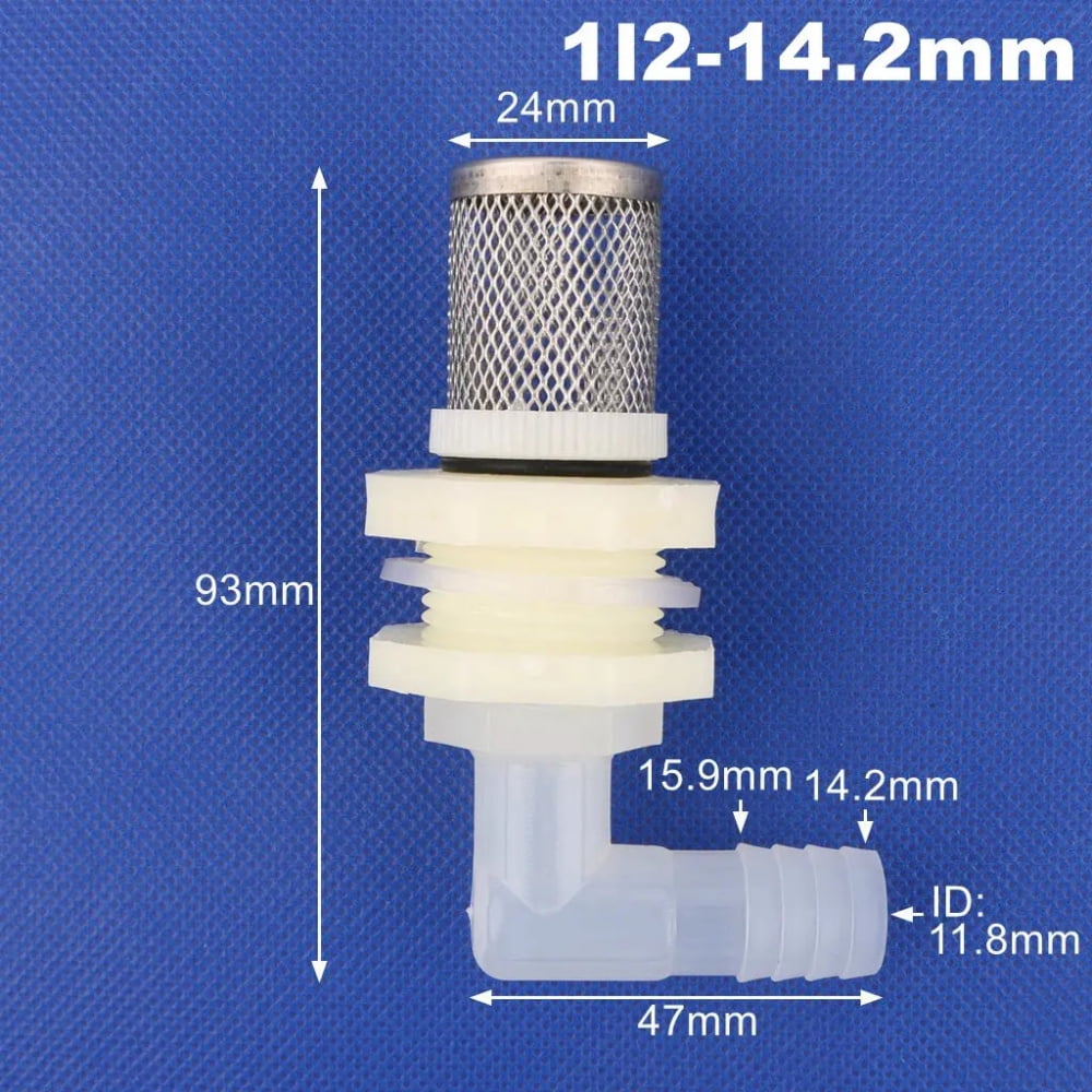 1pc Stainless Steel 20mm Aquarium Fish Tank Elbow Joints Water Tank ...