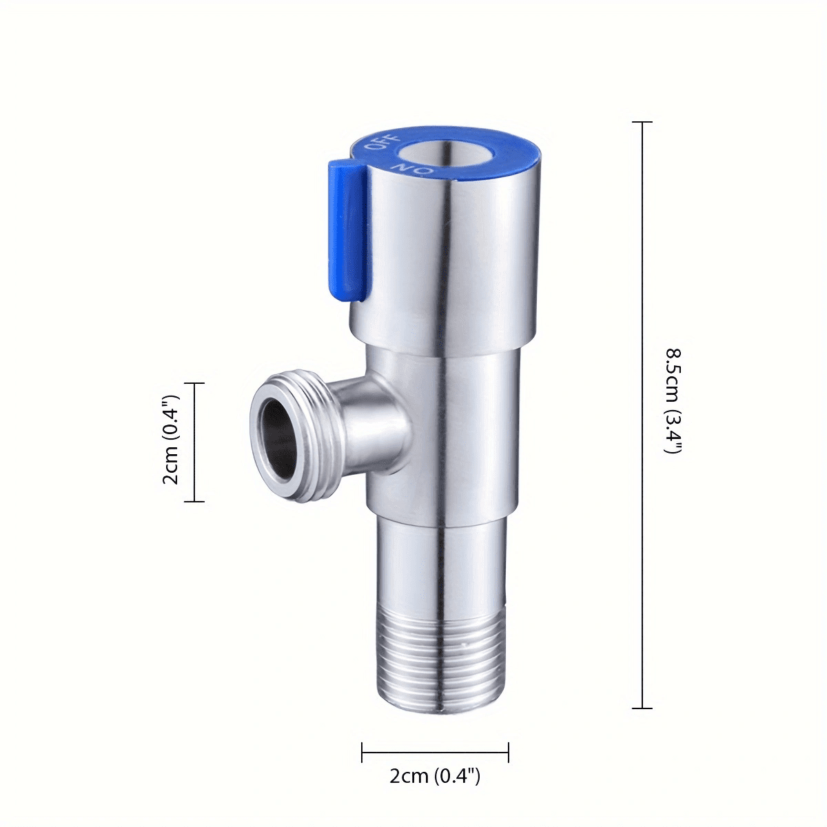 1pc Stainless Steel Hot And Cold Angle Valve, Large Flow Drain Toilet ...