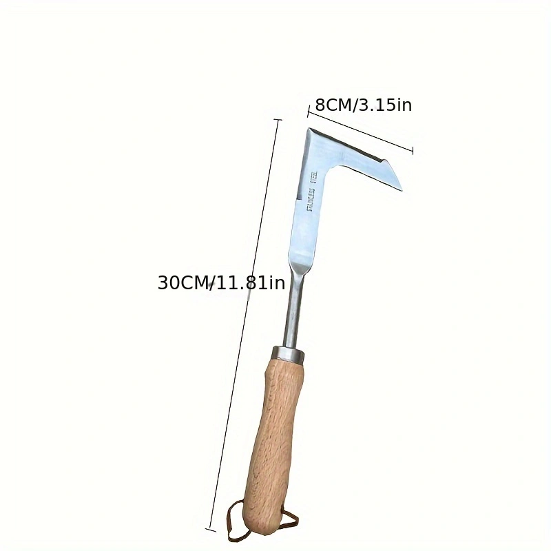 1pc Stainless Steel Manual Weed Puller，Garden Hand Weeder Rake Sharp ...