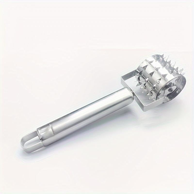 1pc Stainless Steel Meat Tenderizer with Sharp Spikes - Heavy Duty ...
