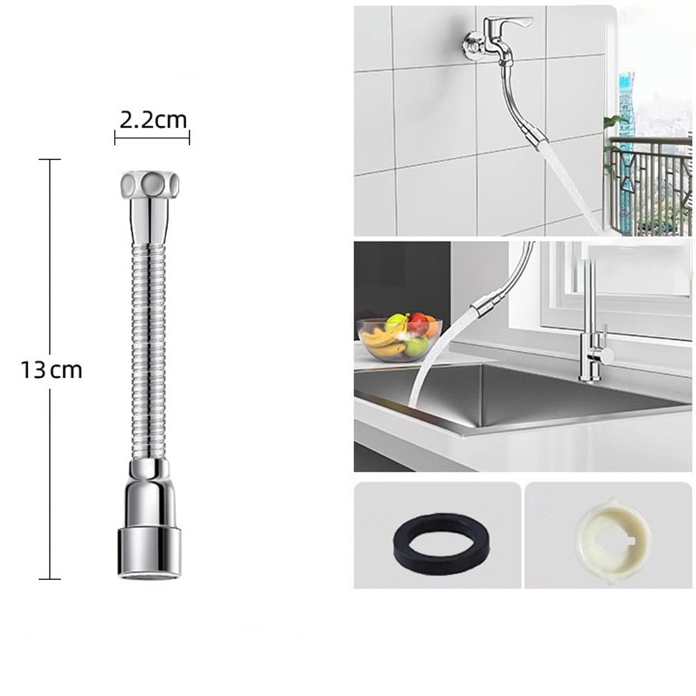 1pc Stainless Steel Universal Kitchen Faucet Extender 360° Rotation ...