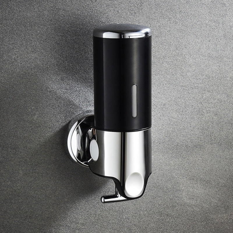 1pc Stainless steel pull rod three head soap dispenser wall mounted ...
