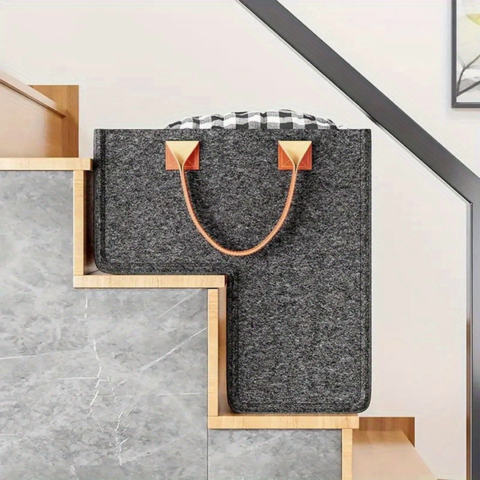 1pc Stair Basket for Stairs with Handle, Storage Laundry Basket ...