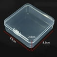 1pc Storage Box 8.5*8.5*2.8cm Transparent PP Plastic For Storing ...