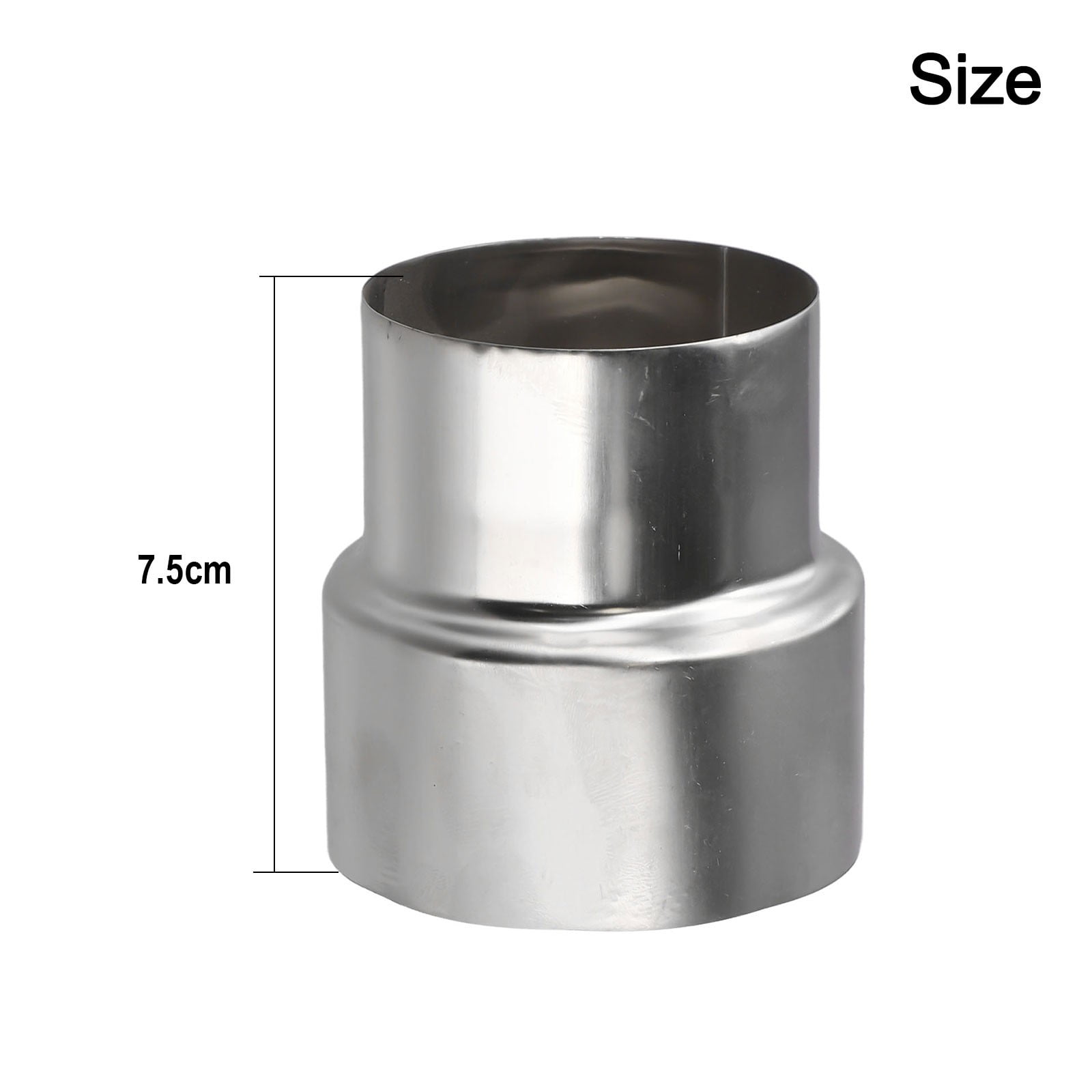 1pc Stove Pipe Extension Reduction Connector Stainless Steel Flue Pipe ...