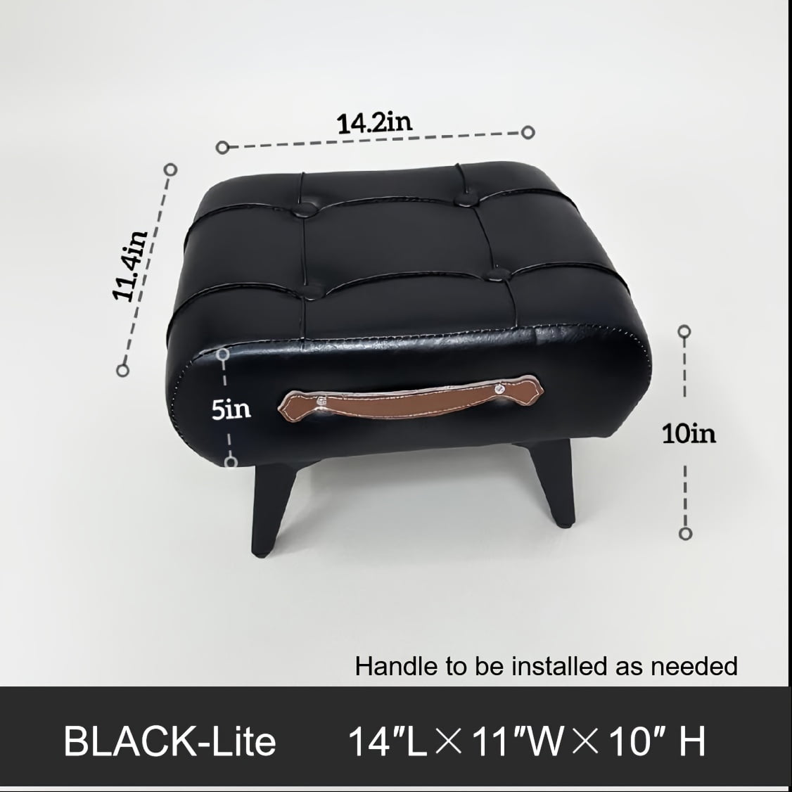 1pc Stylish & Versatile High Quality Oil Wax Leather Low Stools ...