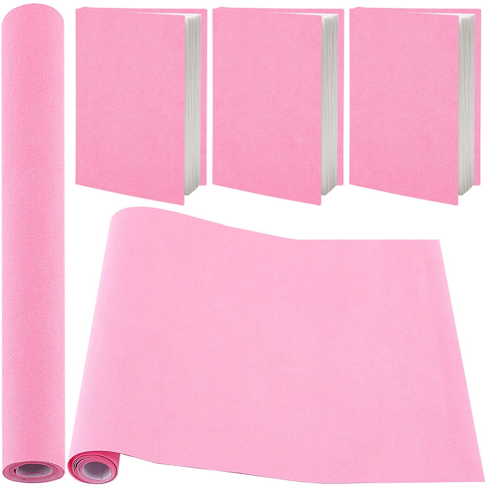 1pc Suede Book Covers Notebook Wraps Rectangle Hot Pink 300x1300mm ...