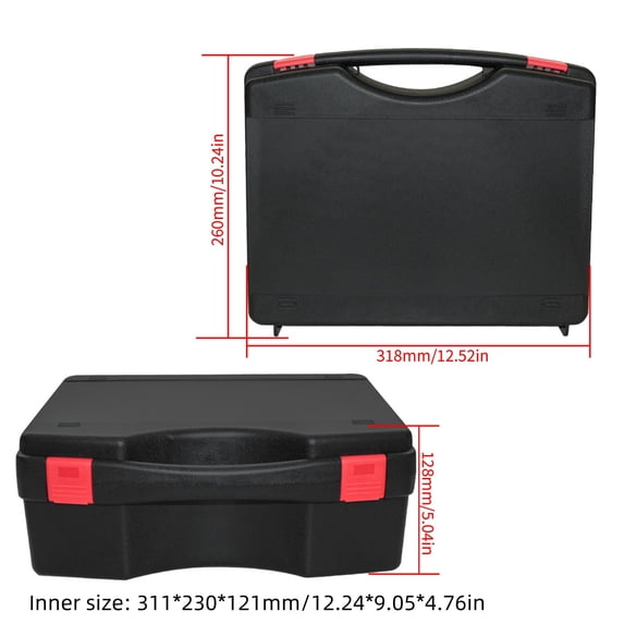 1pc Suitcase Lightweight Storage Box With Spong Portable Plastic Tool ...