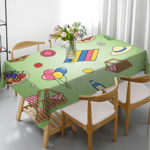 1pc Summer Picnic Party Print Tablecloths rectangle tables large size ...