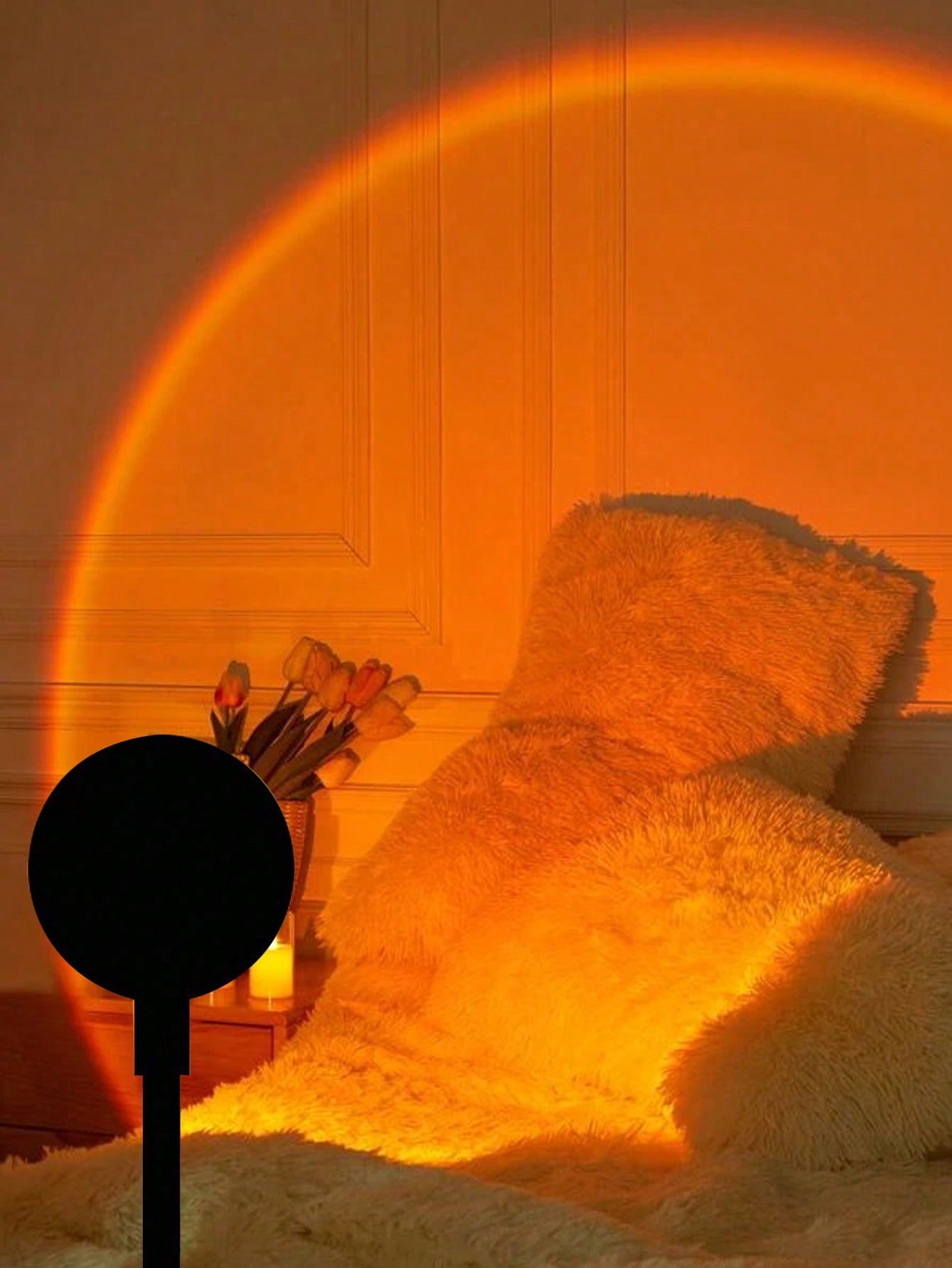 1pc Sunset Projection Lamp, Creative Led Decorative Atmosphere Light ...