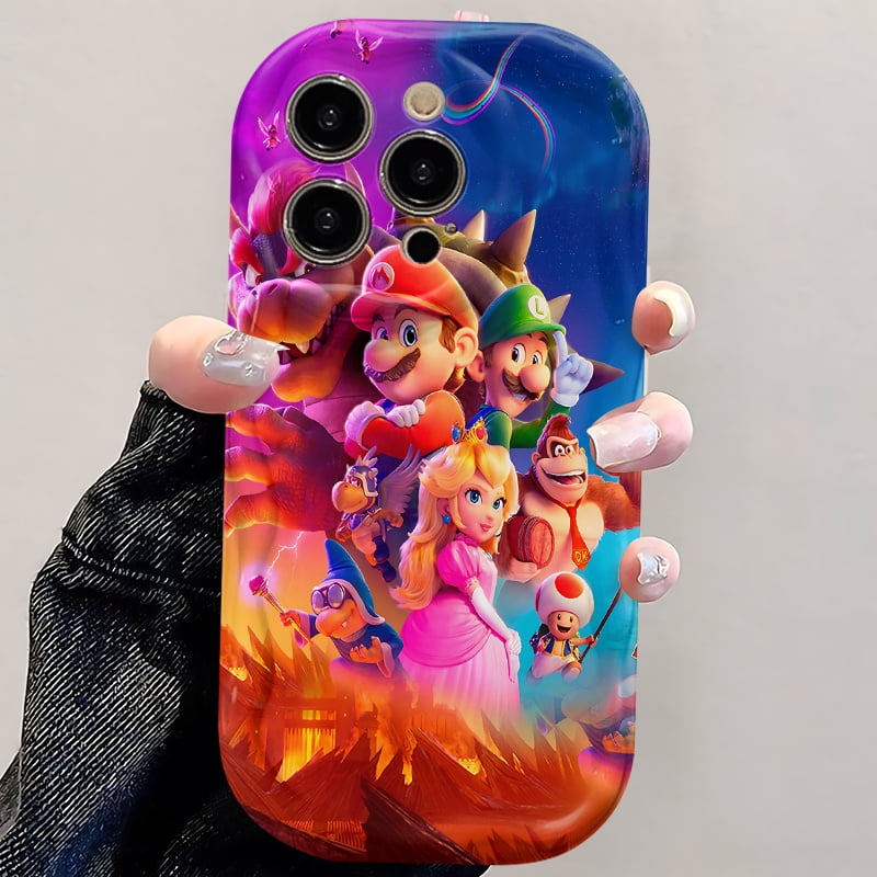 1pc Super Mario Adorable Cartoon Transparent Magnetic Case for Iphone ...