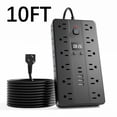 1pc Surge Protector Power Strip with 24/16 AC Outlets, 4 USB-A, 2 USB-C ...