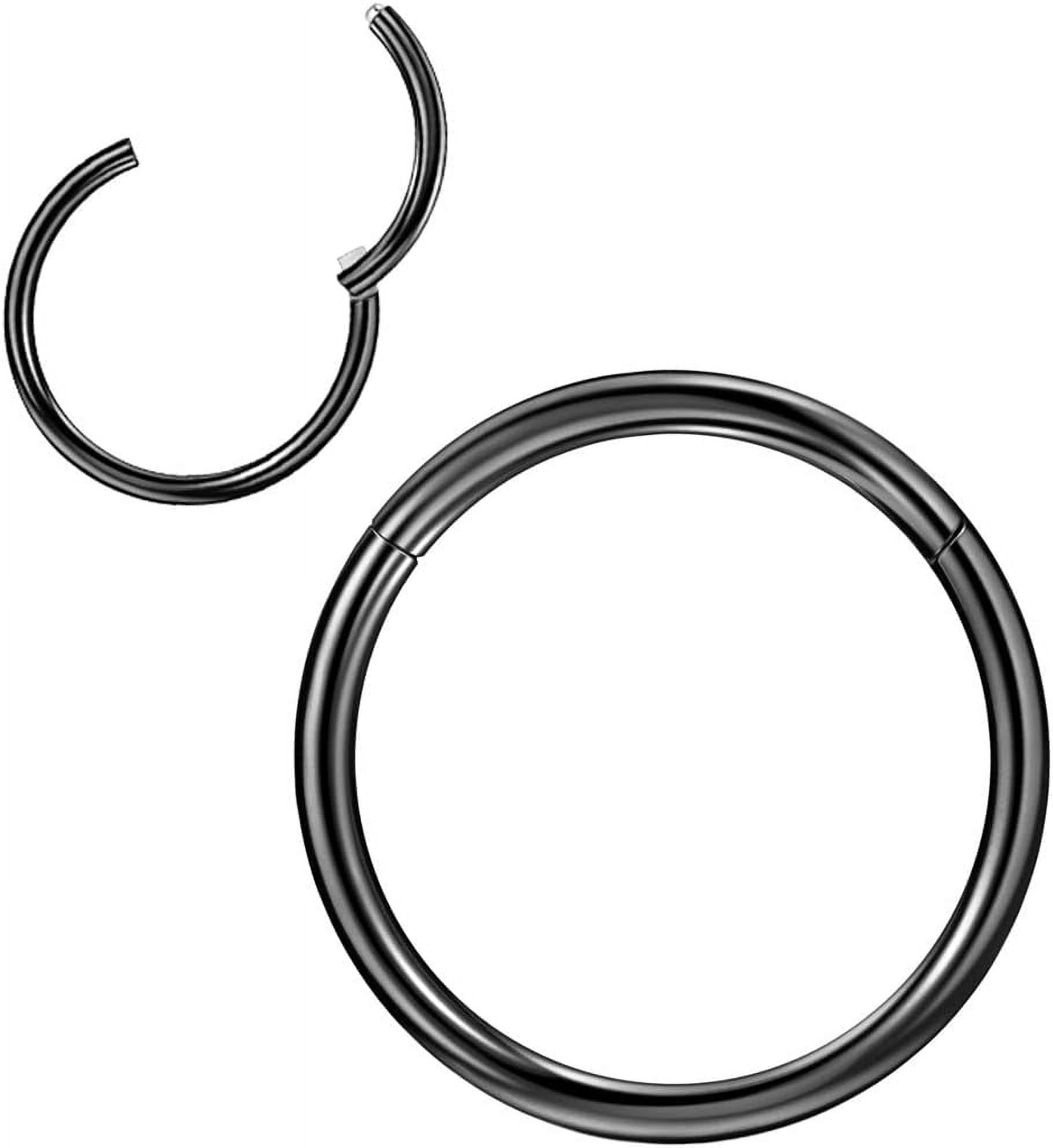 1pc Surgical Steel Piercing Ring for Nose Septum Cartilage Helix Tragus ...