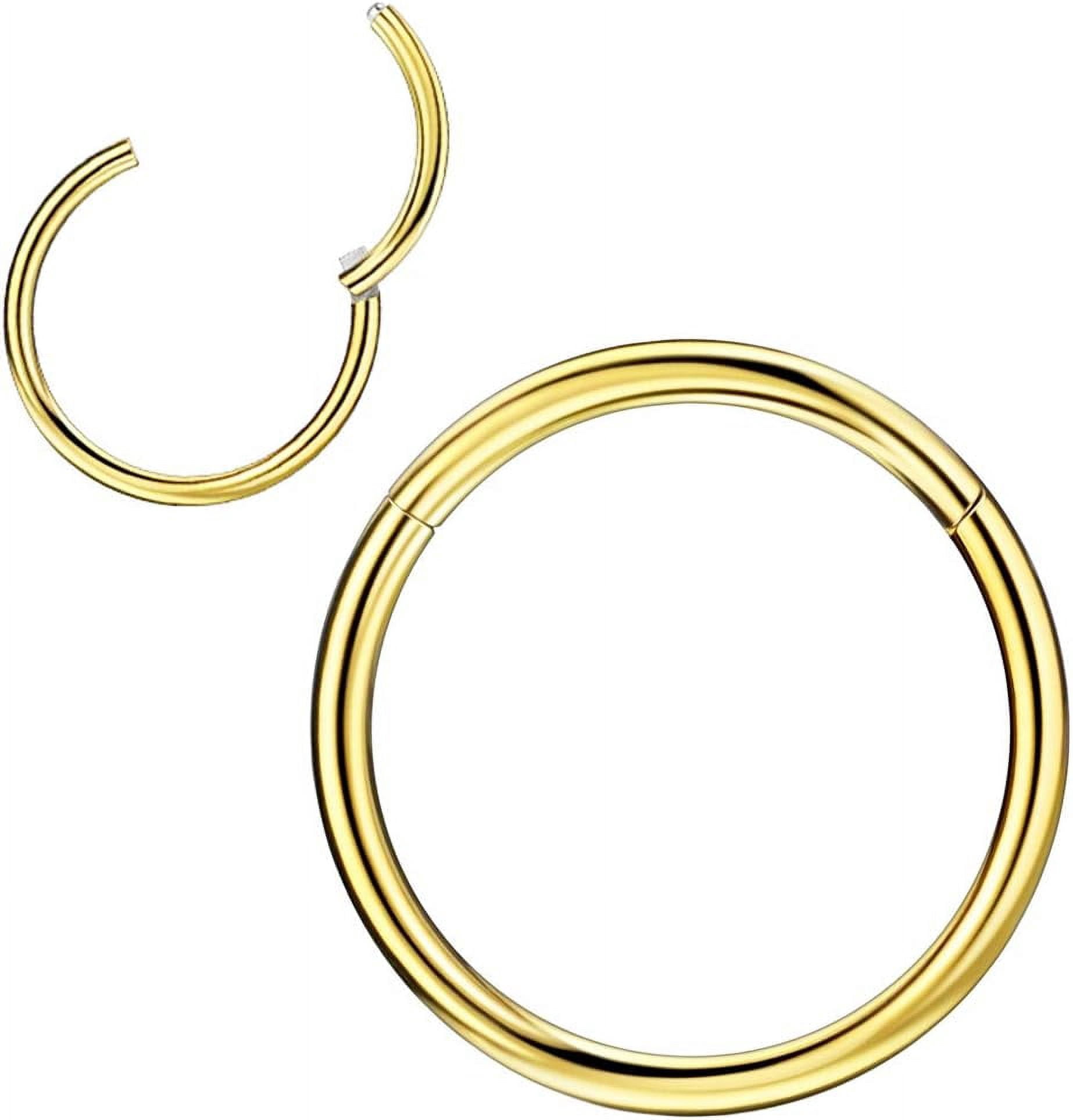 1pc Surgical Steel Piercing Ring for Nose Septum Cartilage Helix Tragus ...